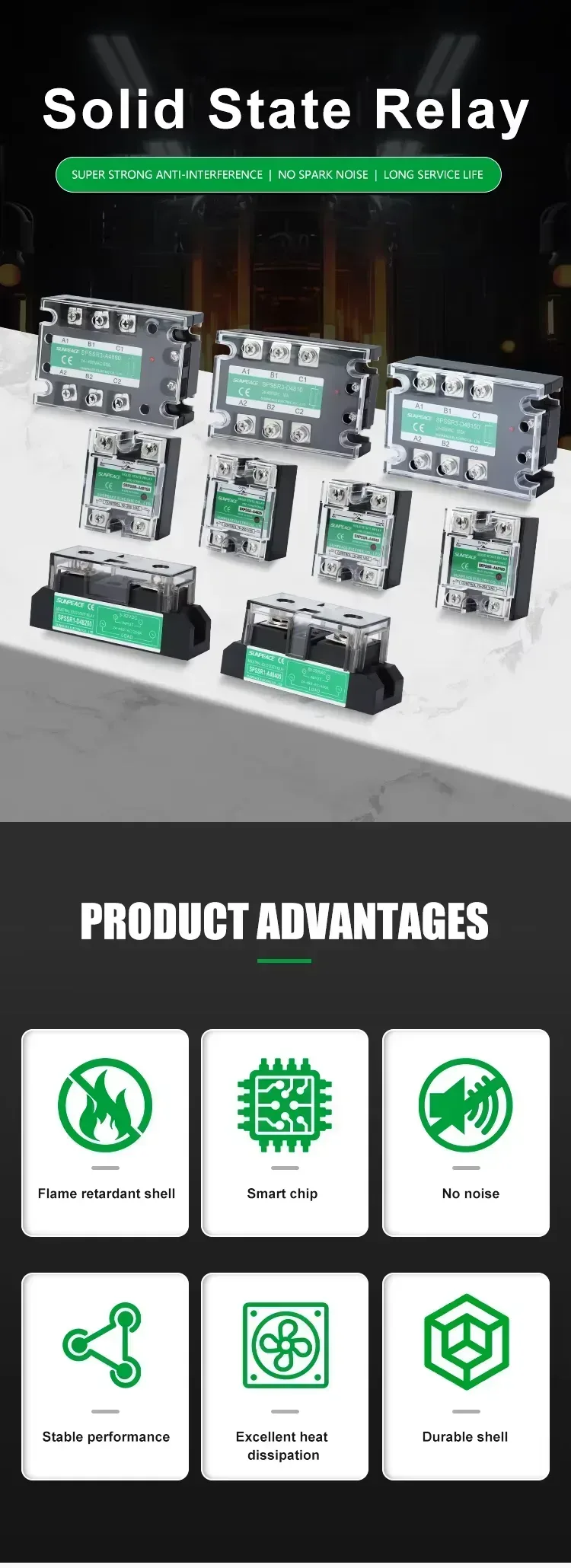 DC to AC SSR Din Rail DA Industrial Solid State Relay - Sunpeace ...